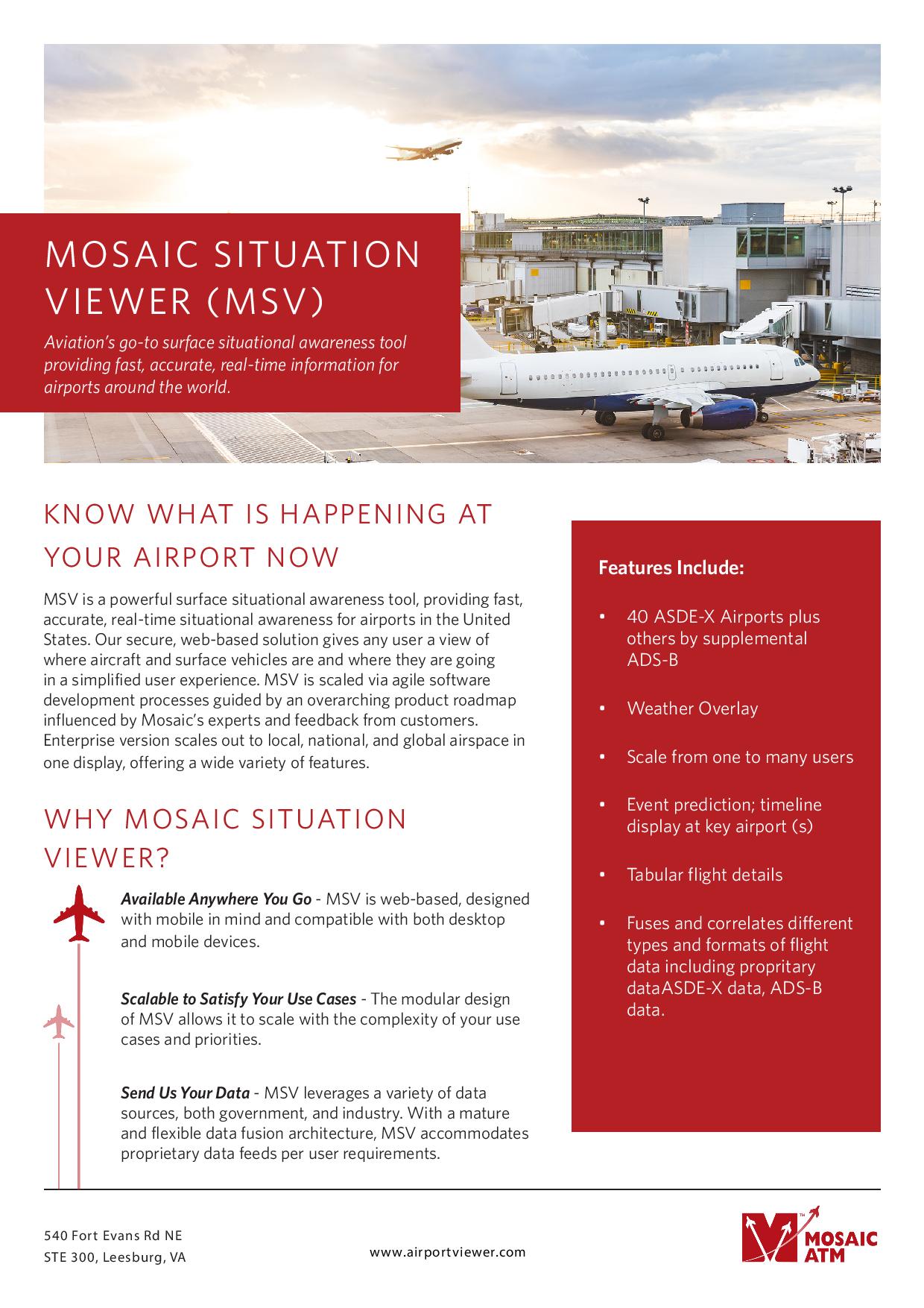 Mosaic Situation Viewer | Mosaic ATM | Innovative Airline Analytics
