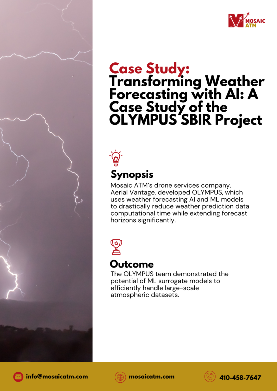 Transforming Weather Forecasting with AI: OLYMPUS Case Study